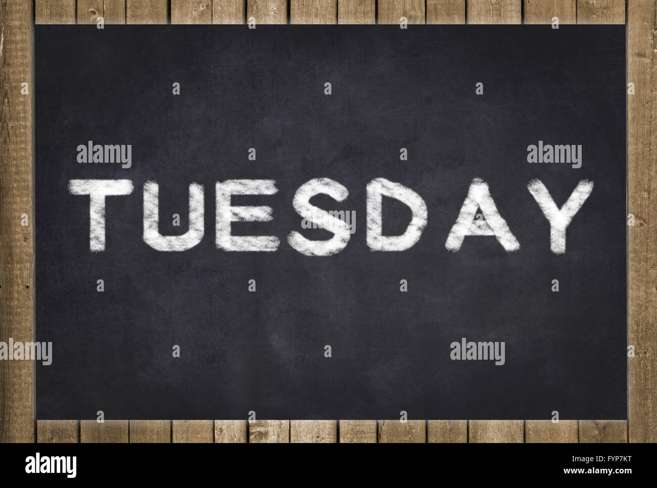 tuesday on chalkboard Stock Photo - Alamy