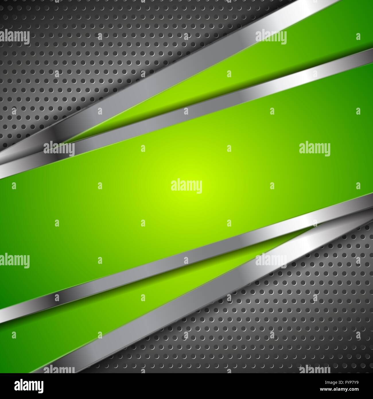 Abstract green background with metallic design Stock Photo - Alamy