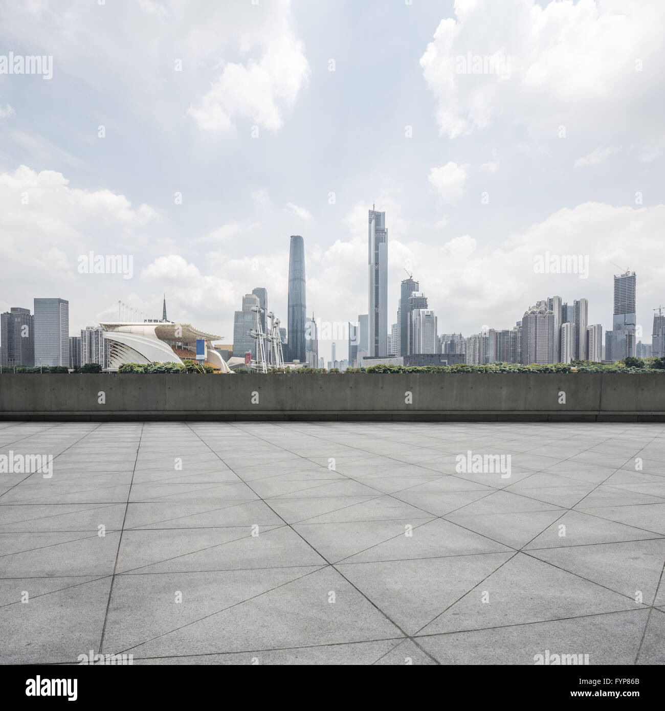 modern square and skyscrapers Stock Photo - Alamy