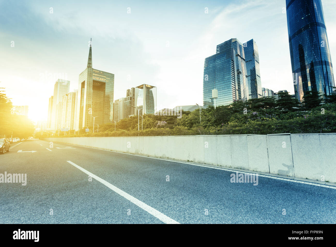 Modern sunset and street hi-res stock photography and images - Alamy