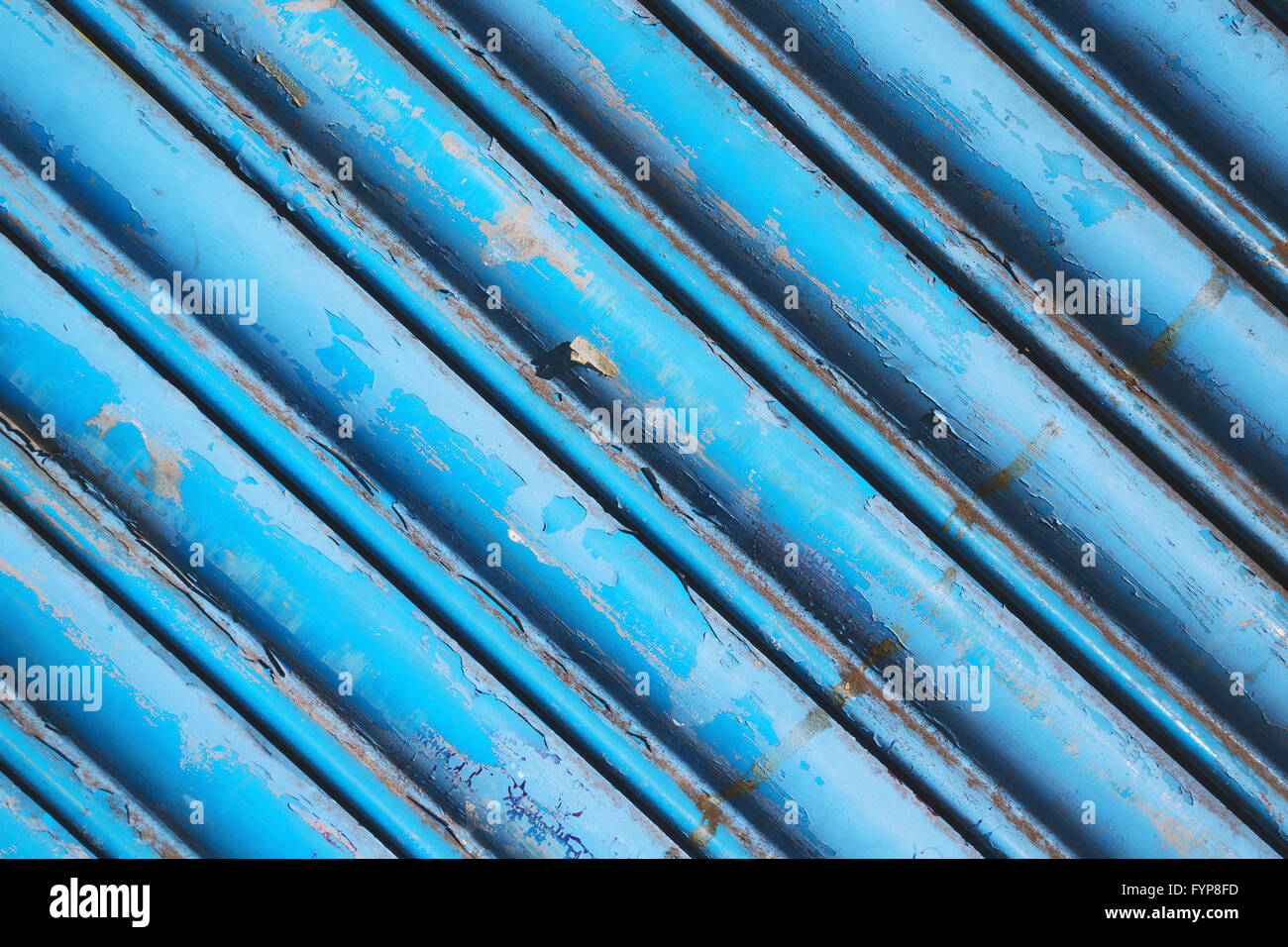 blue abstract metal in london railing steel Stock Photo - Alamy
