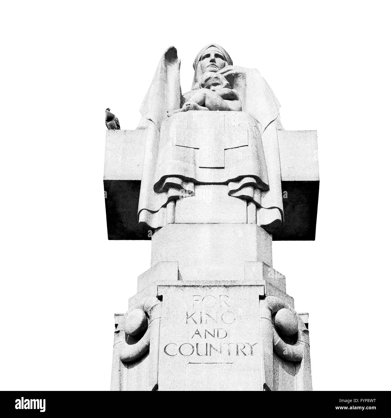 england historic marble and statue in old city of london Stock Photo ...