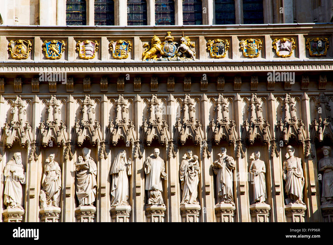 england historic and statue in old london Stock Photo - Alamy
