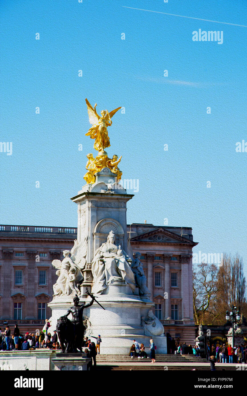 historic marble and statue in old city of london england Stock Photo ...
