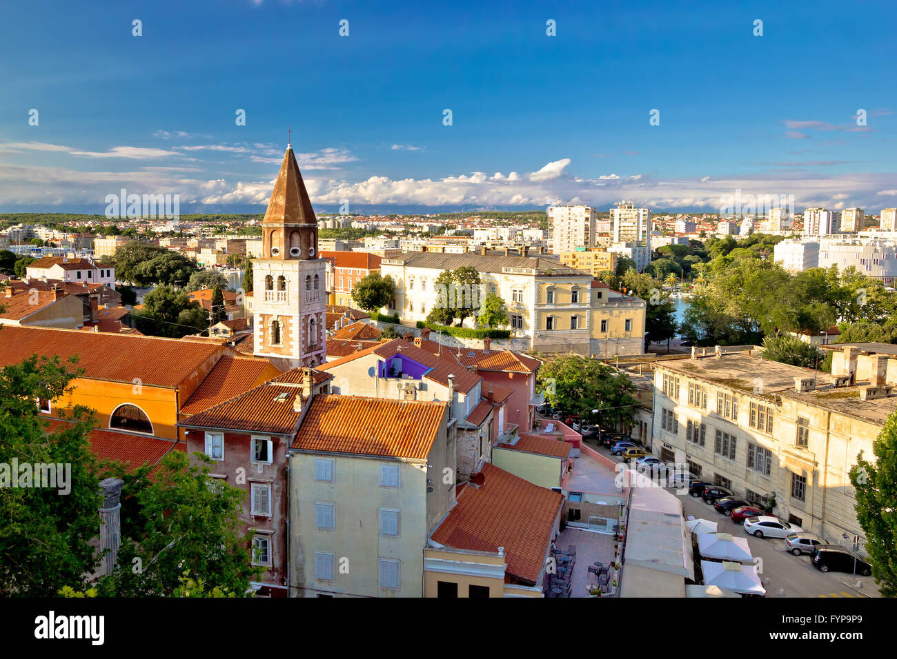 Ancient city of Zadar aerial view Stock Photo - Alamy