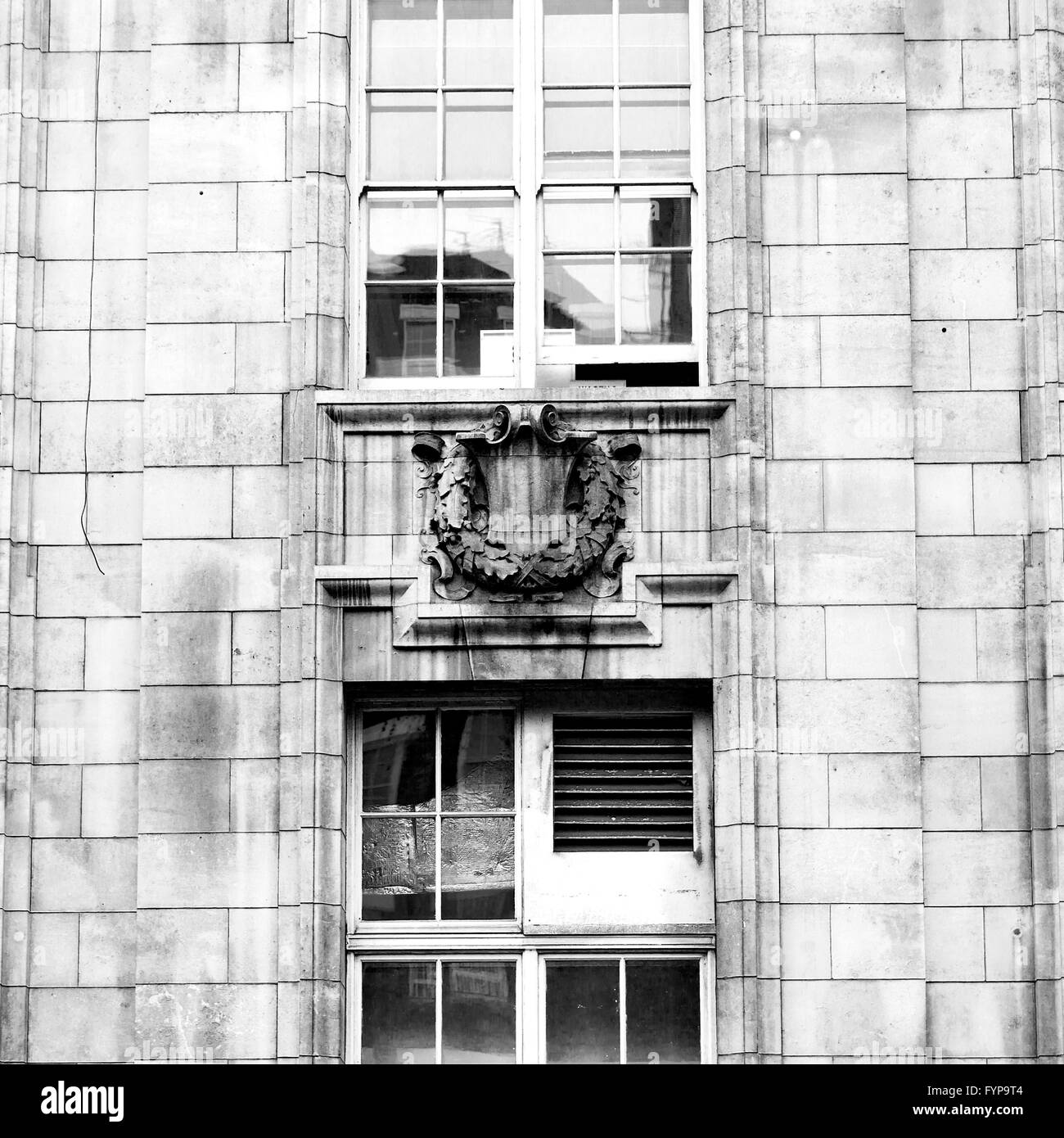 old windon in england london brick and glass the wall Stock Photo - Alamy