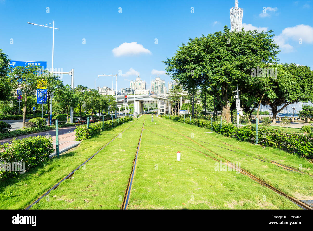 Horizon of trees with train track hi-res stock photography and images ...