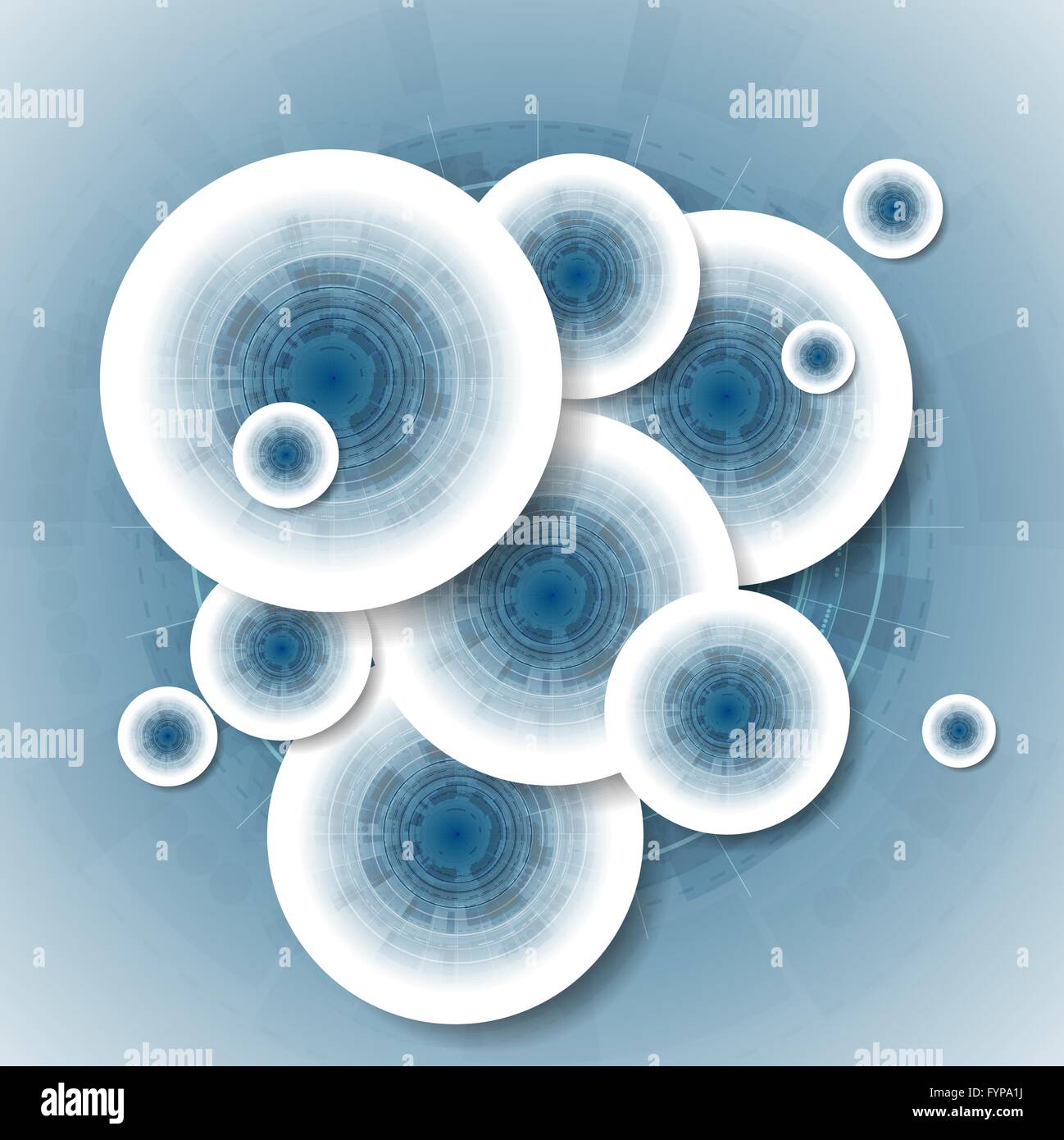 Abstract blue tech background Stock Photo - Alamy