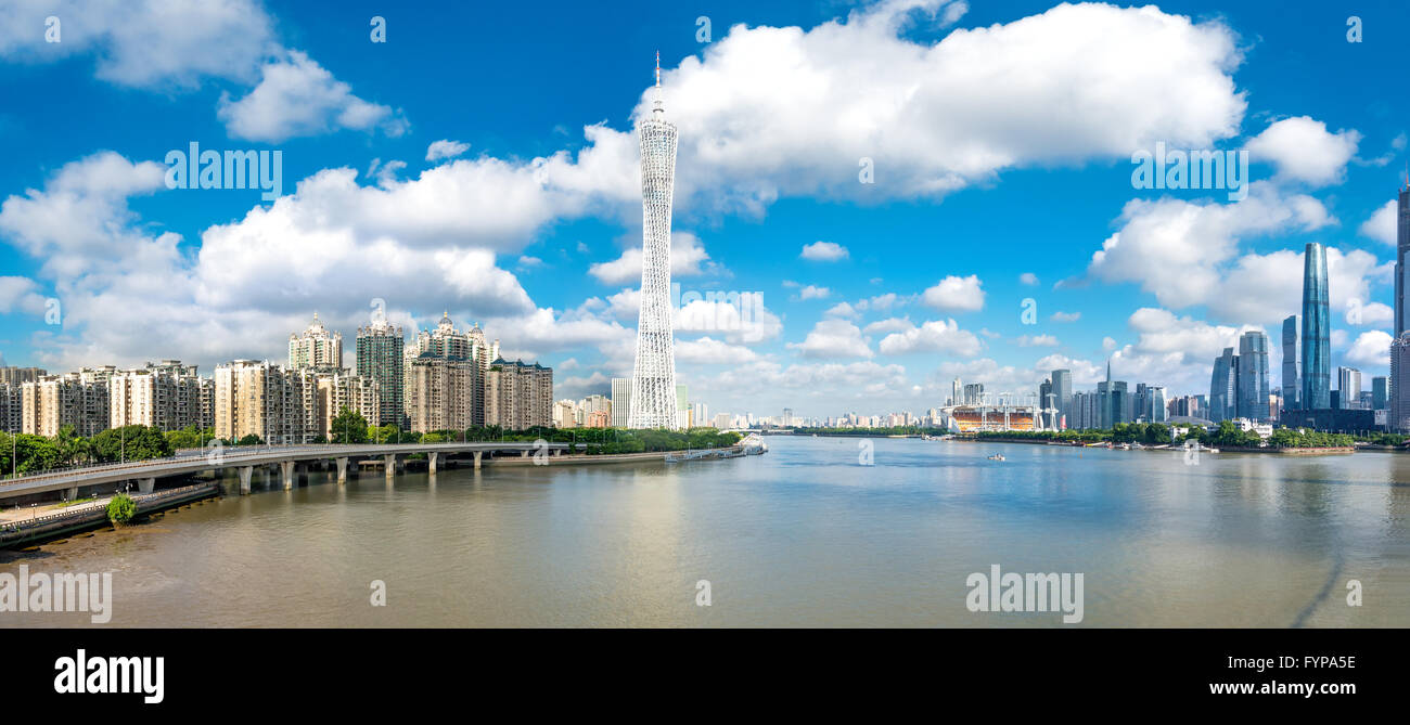 bridge and landmark in a modern city Stock Photo - Alamy