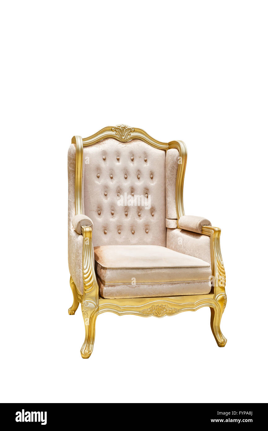 luxury white leathered chair Stock Photo - Alamy