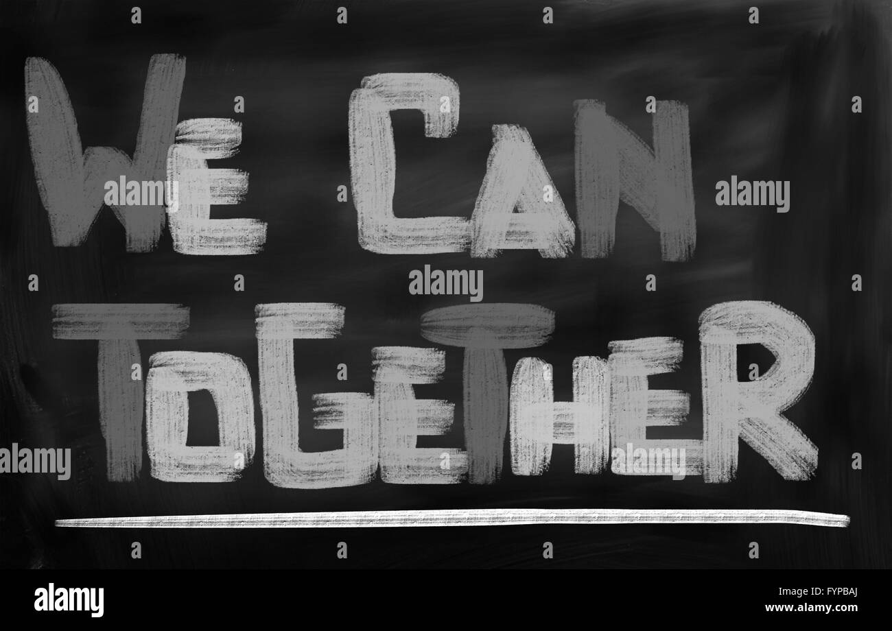 We Can Together Concept Stock Photo - Alamy