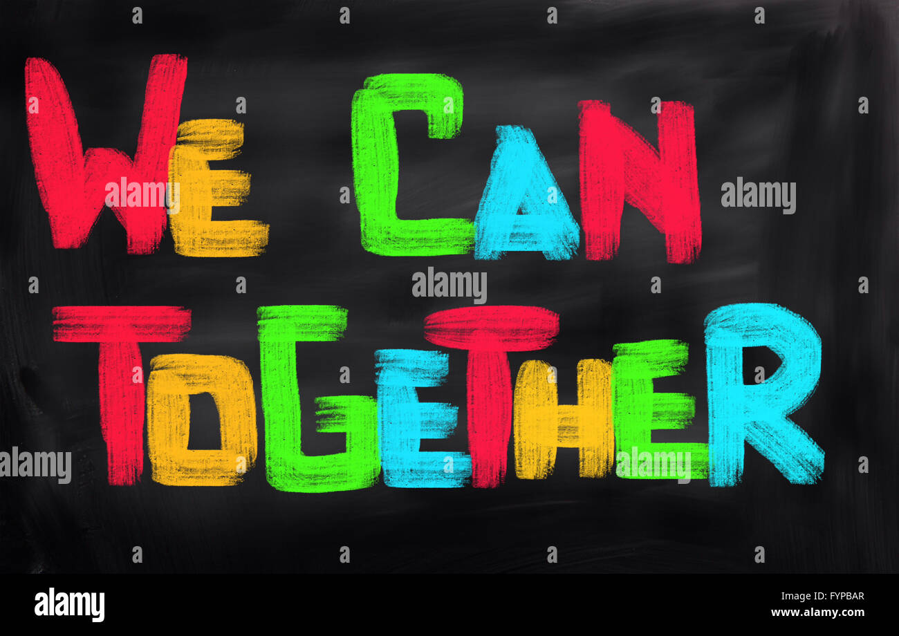 We Can Together Concept Stock Photo - Alamy