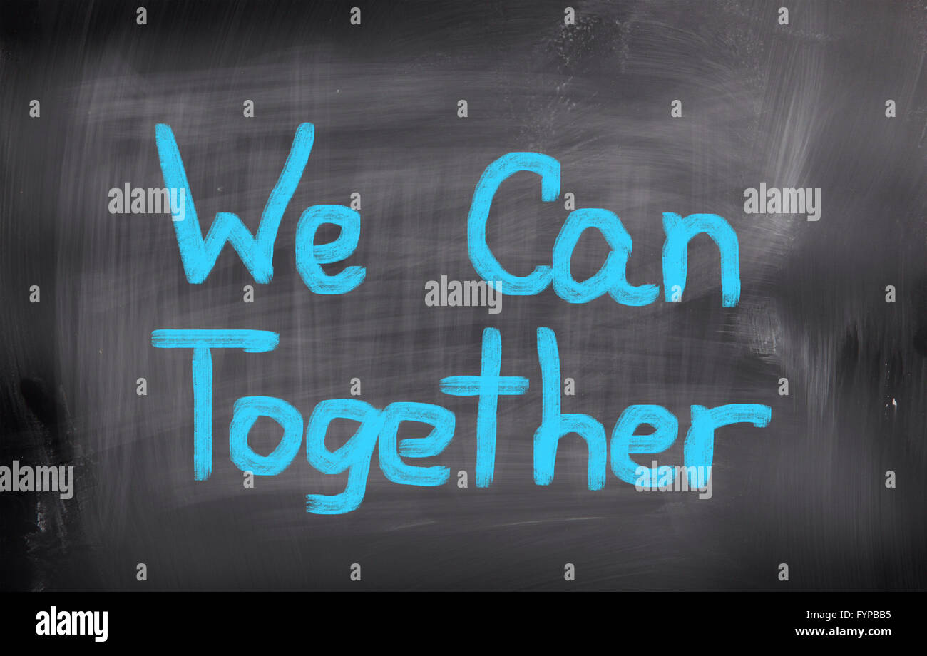 We Can Together Concept Stock Photo - Alamy