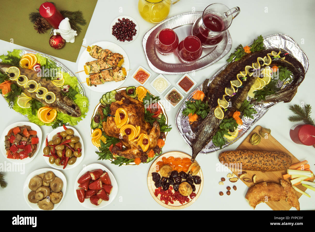 traditional festive food Stock Photo - Alamy