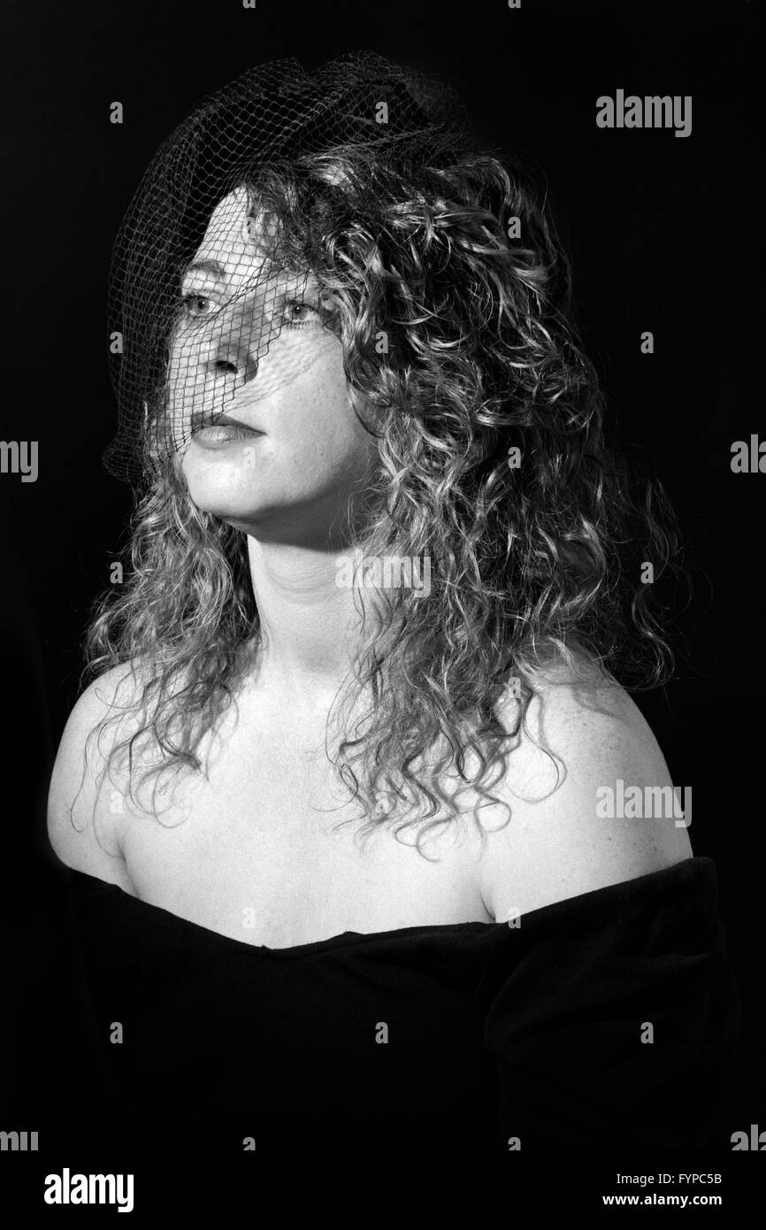 1990s fashion woman Black and White Stock Photos & Images - Alamy
