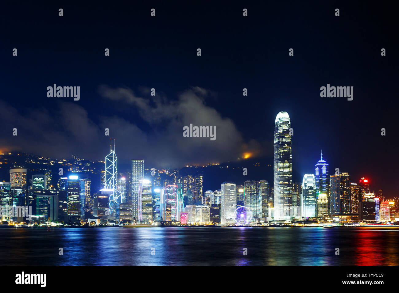 panorama of skyscrapers and a river Stock Photo - Alamy