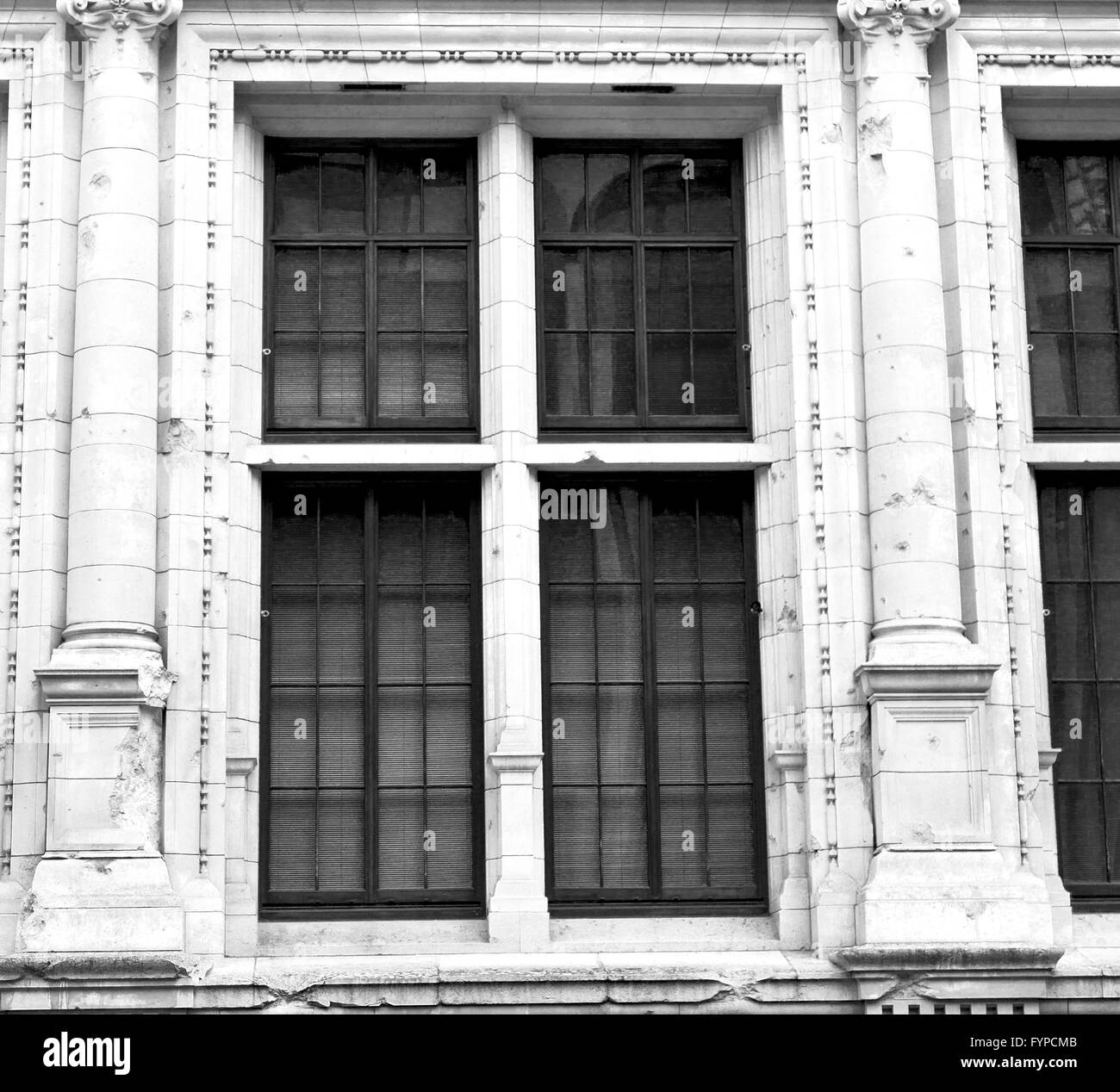 old windon in england london brick and glass the wall Stock Photo - Alamy