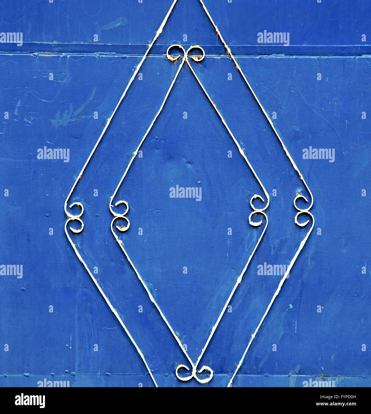 blue hinges rusty morocco in africa the old wood facade home and safe ...