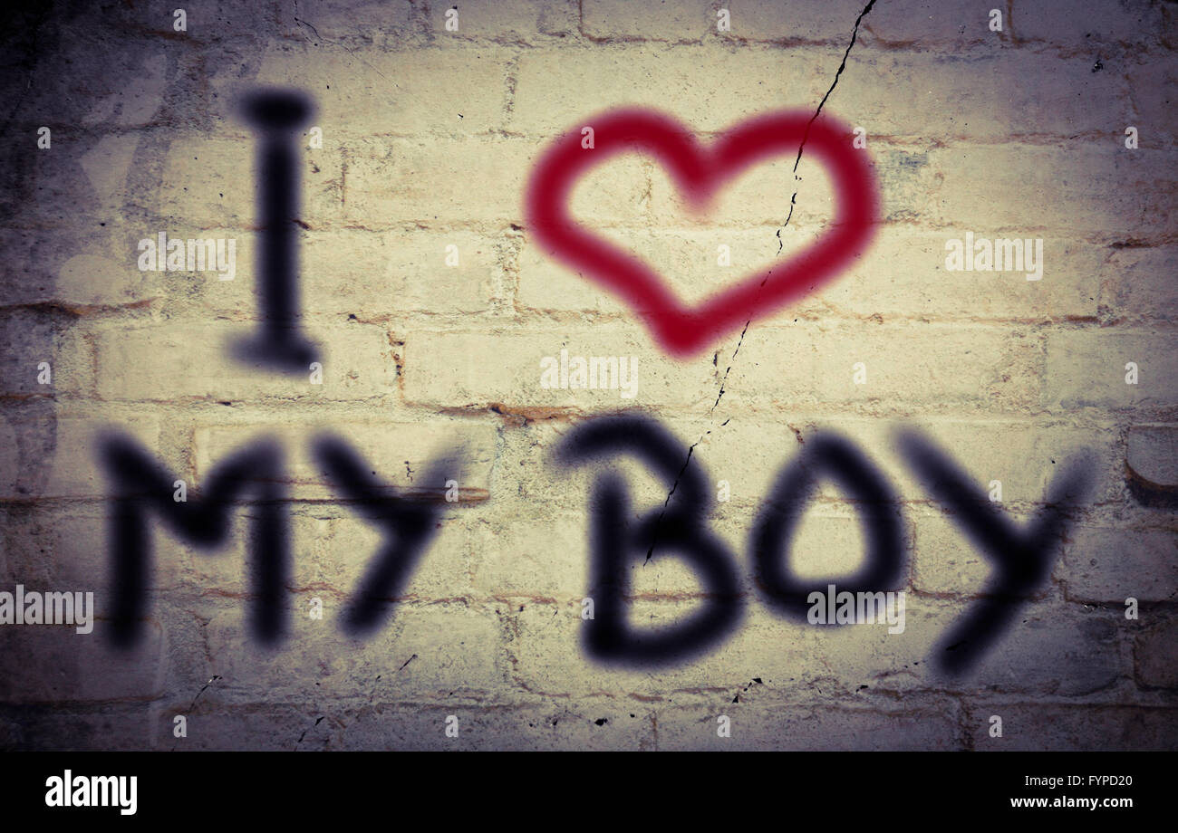 I Love My Boy Concept Stock Photo - Alamy