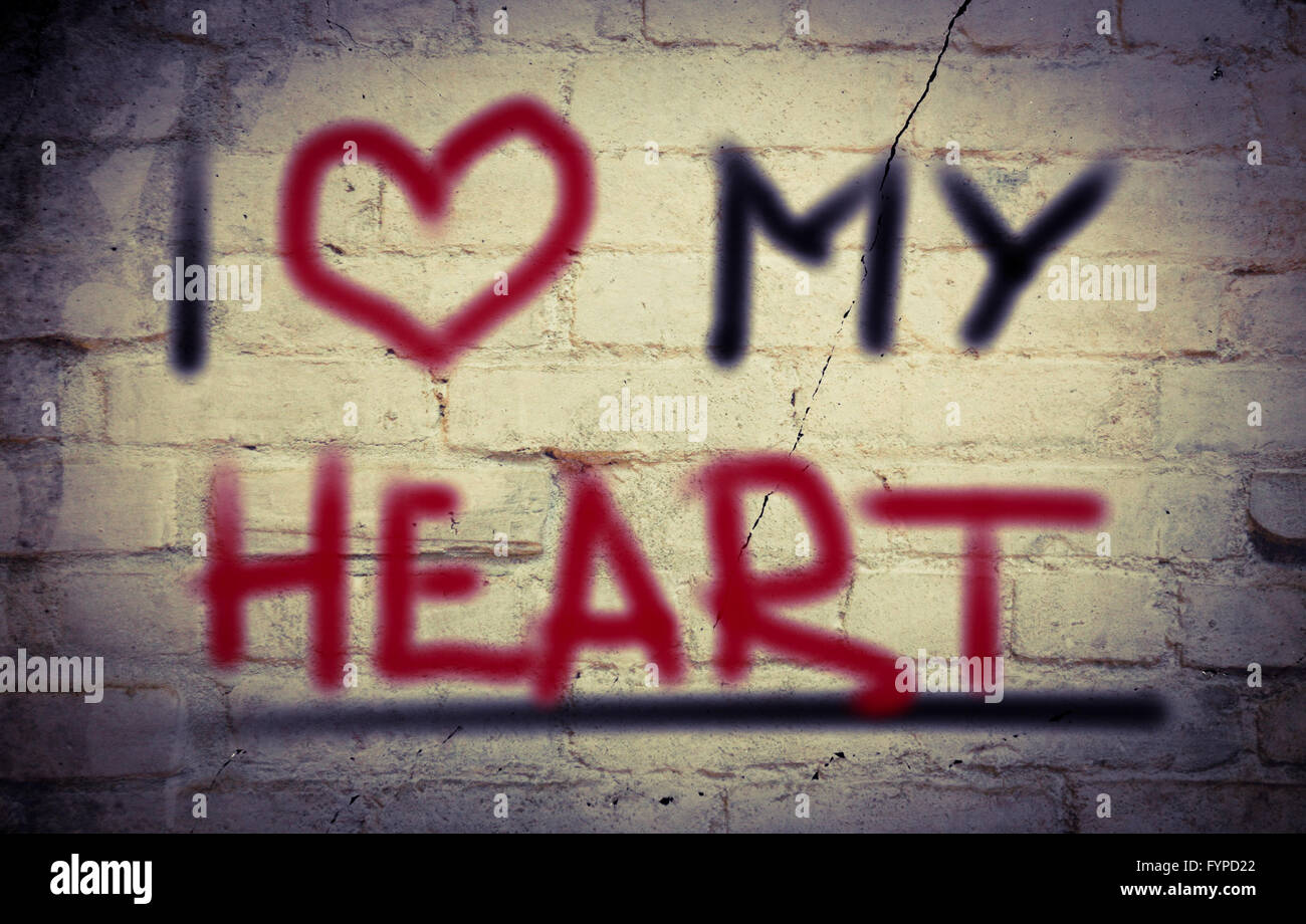I love My Heart Concept Stock Photo - Alamy