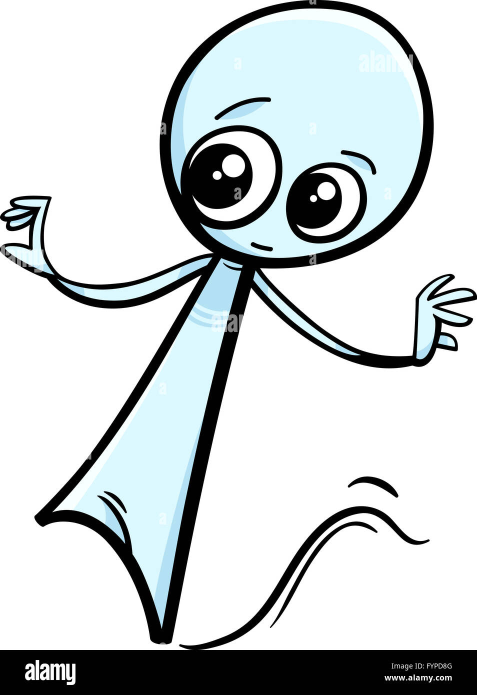 little ghost cartoon character Stock Photo - Alamy