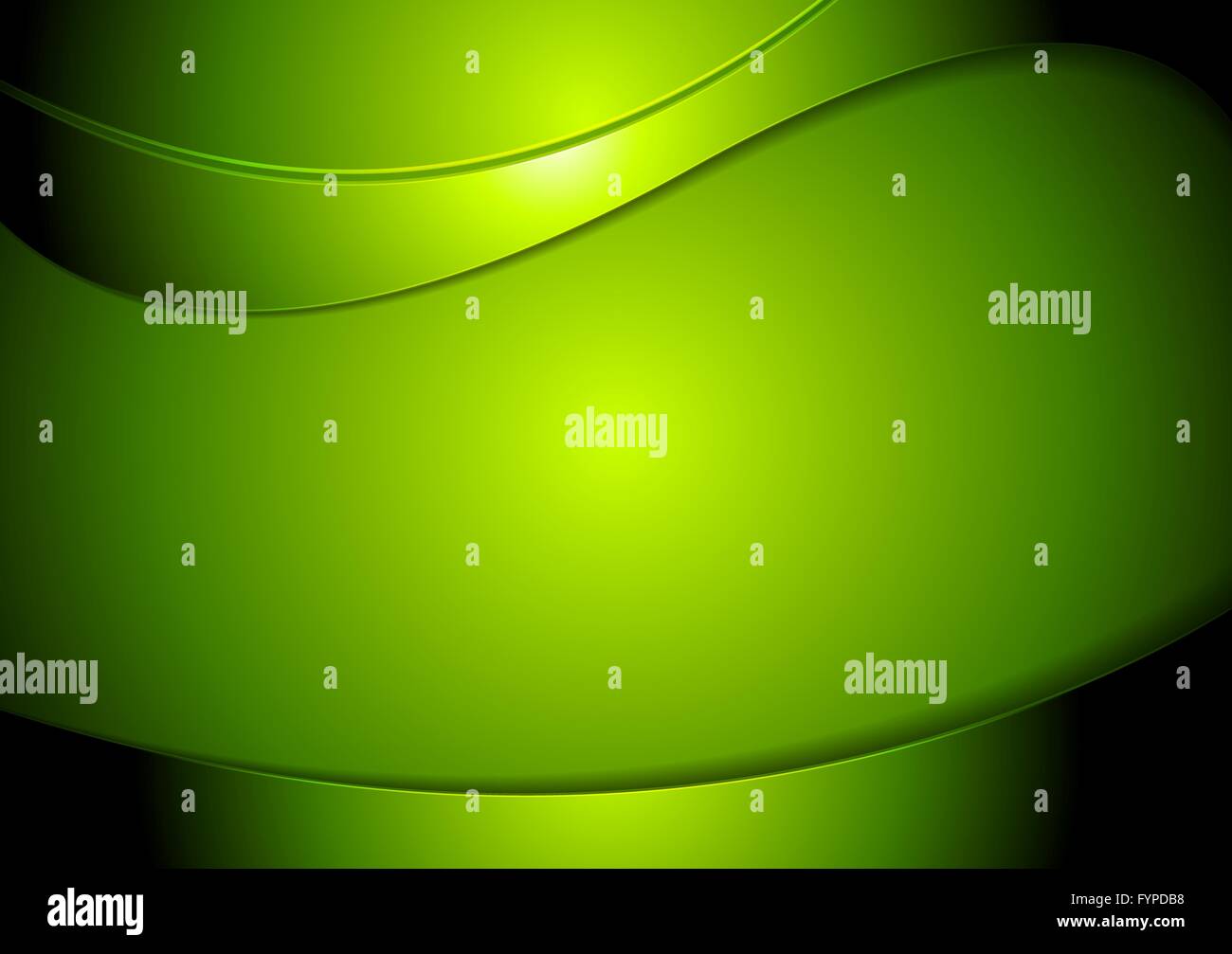 Abstract green wavy vector background Stock Photo - Alamy