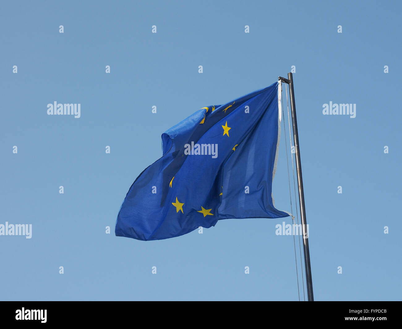 Floating eu flag hi-res stock photography and images - Alamy