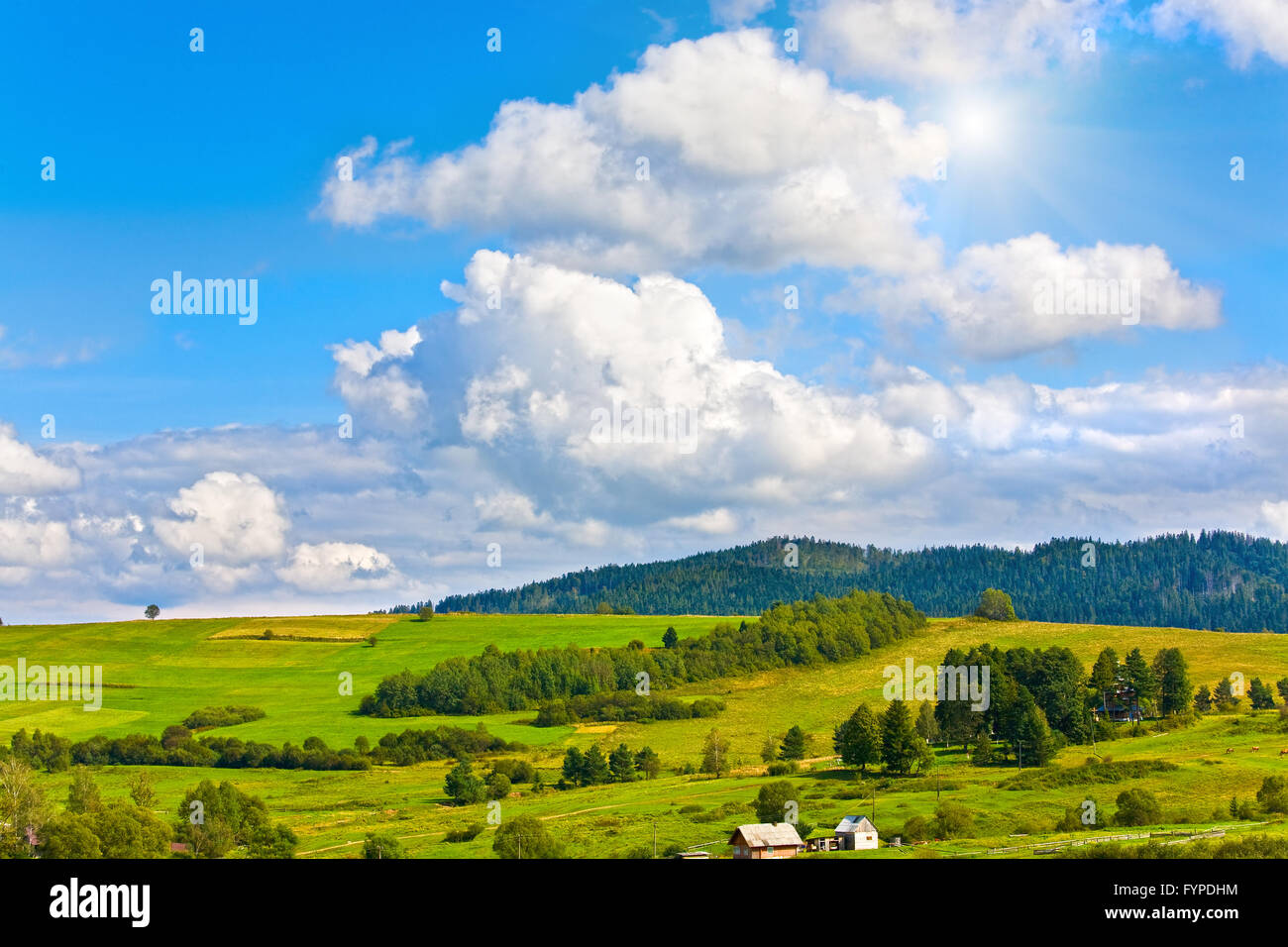 Summer mountain view Stock Photo - Alamy
