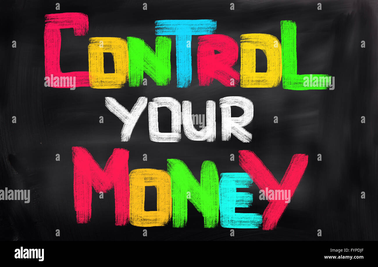 Control Your Money Concept Stock Photo - Alamy