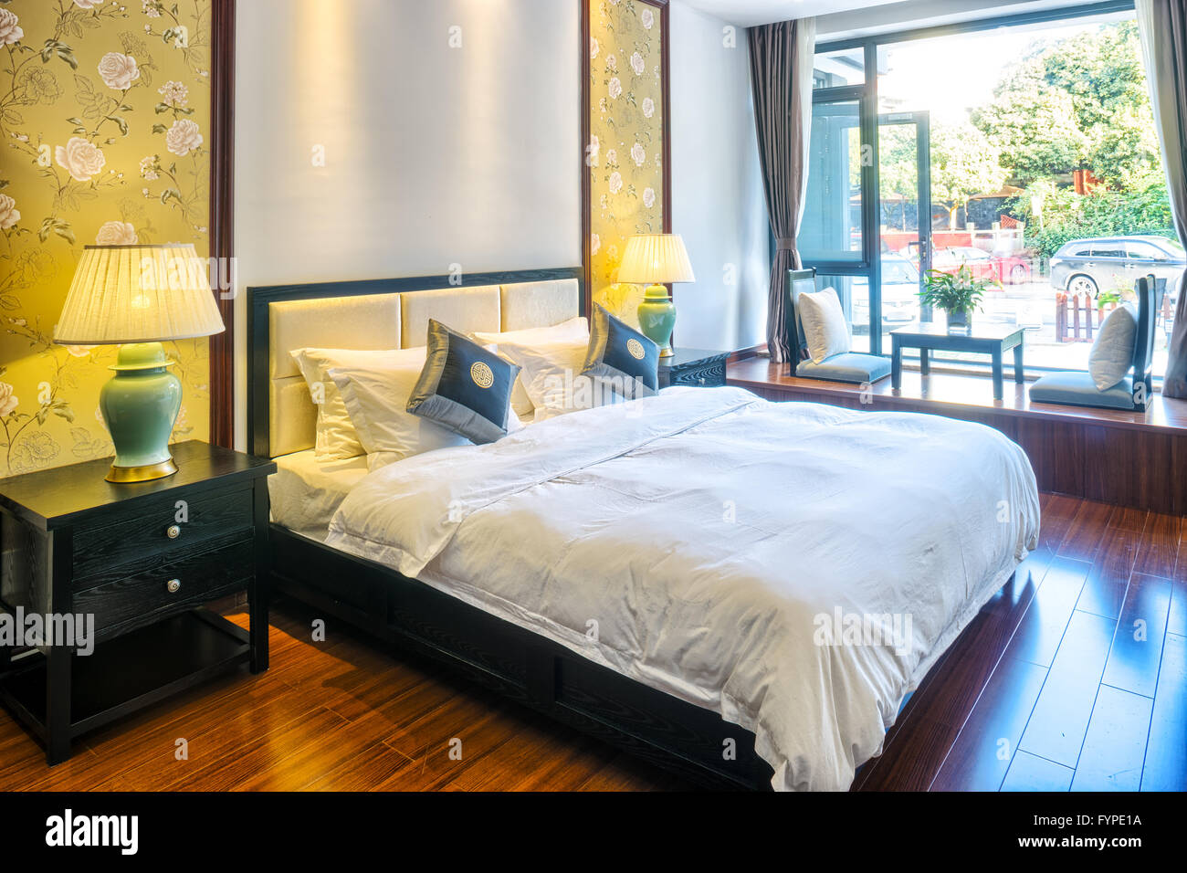 interior of bed room Stock Photo - Alamy