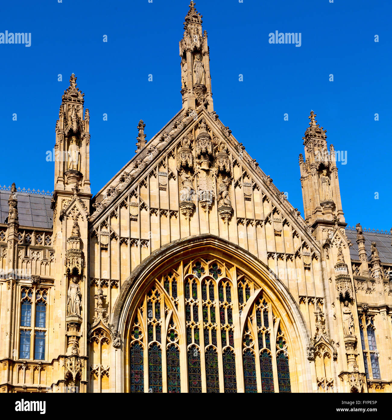 in london old historical parliament glass window structure and sky ...