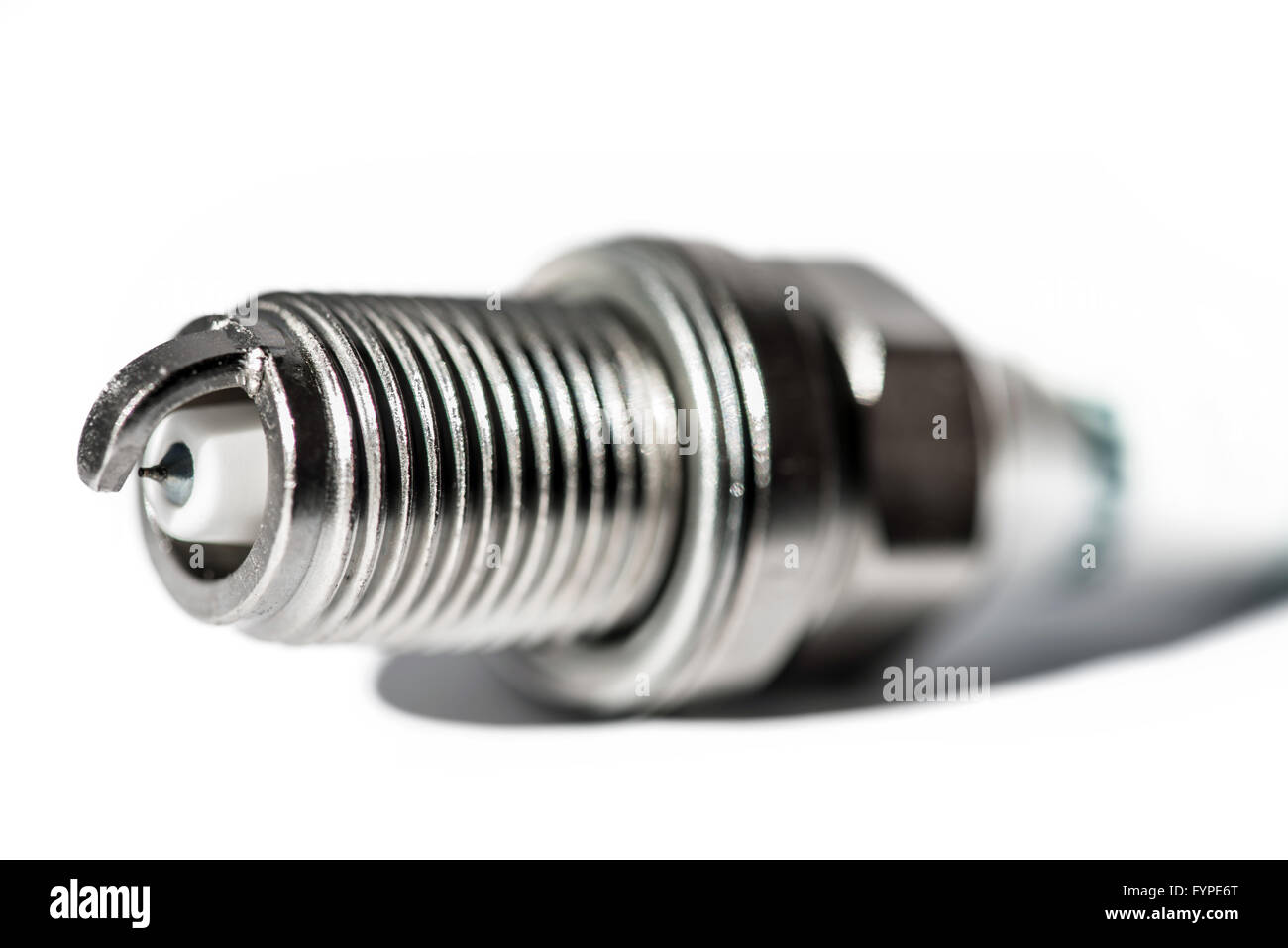 new spark plug isolated on white background Stock Photo - Alamy