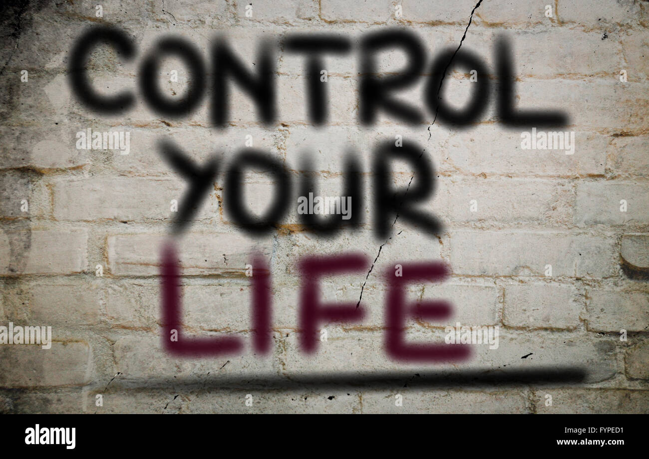 Control Your Life Concept Stock Photo - Alamy