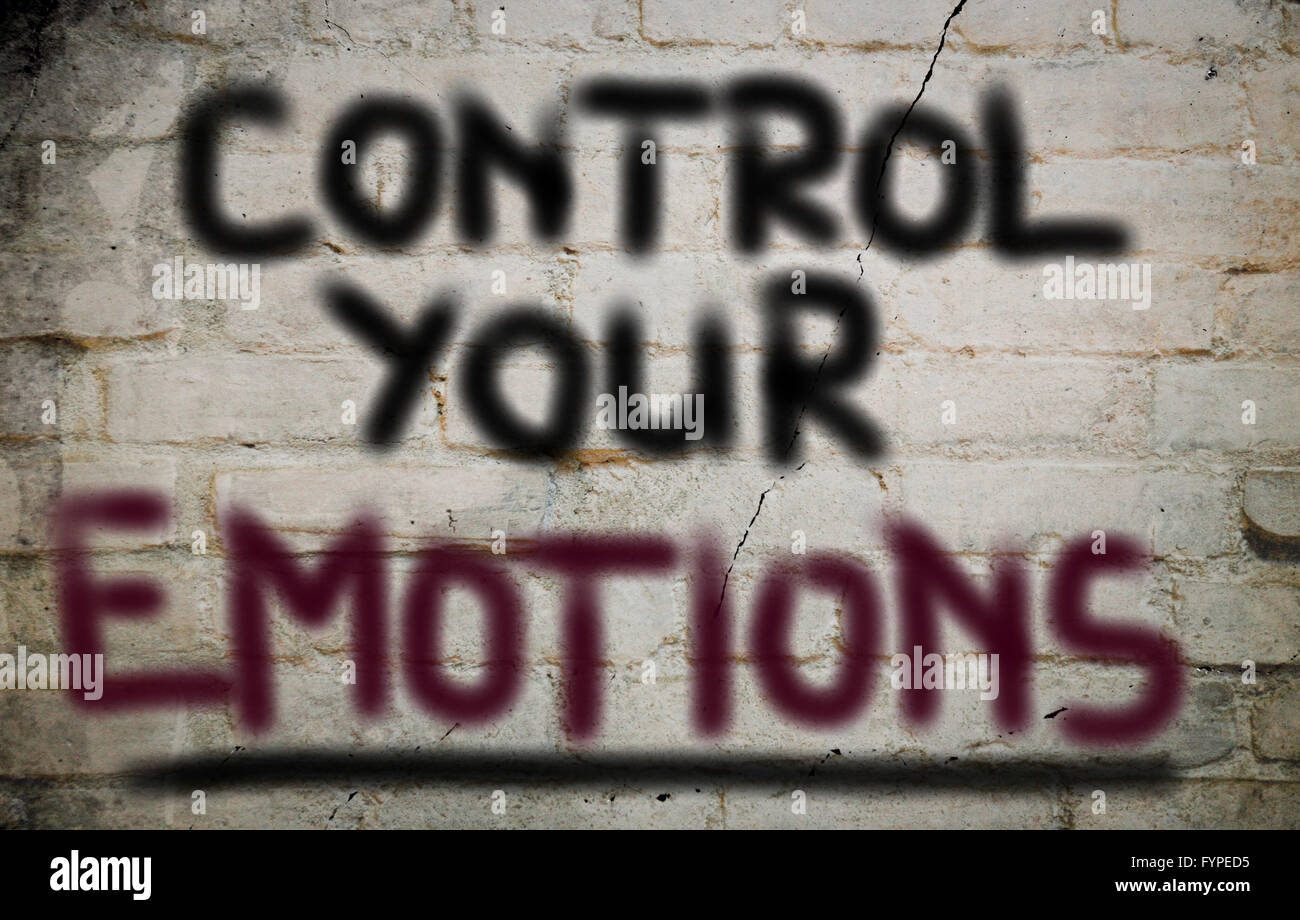 Control Your Emotions Concept Stock Photo - Alamy