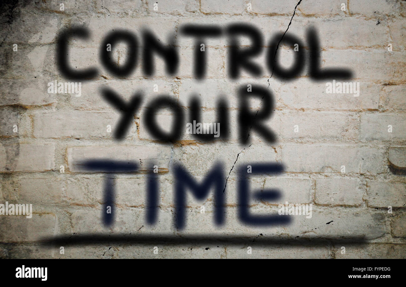 Control Your Time Concept Stock Photo - Alamy