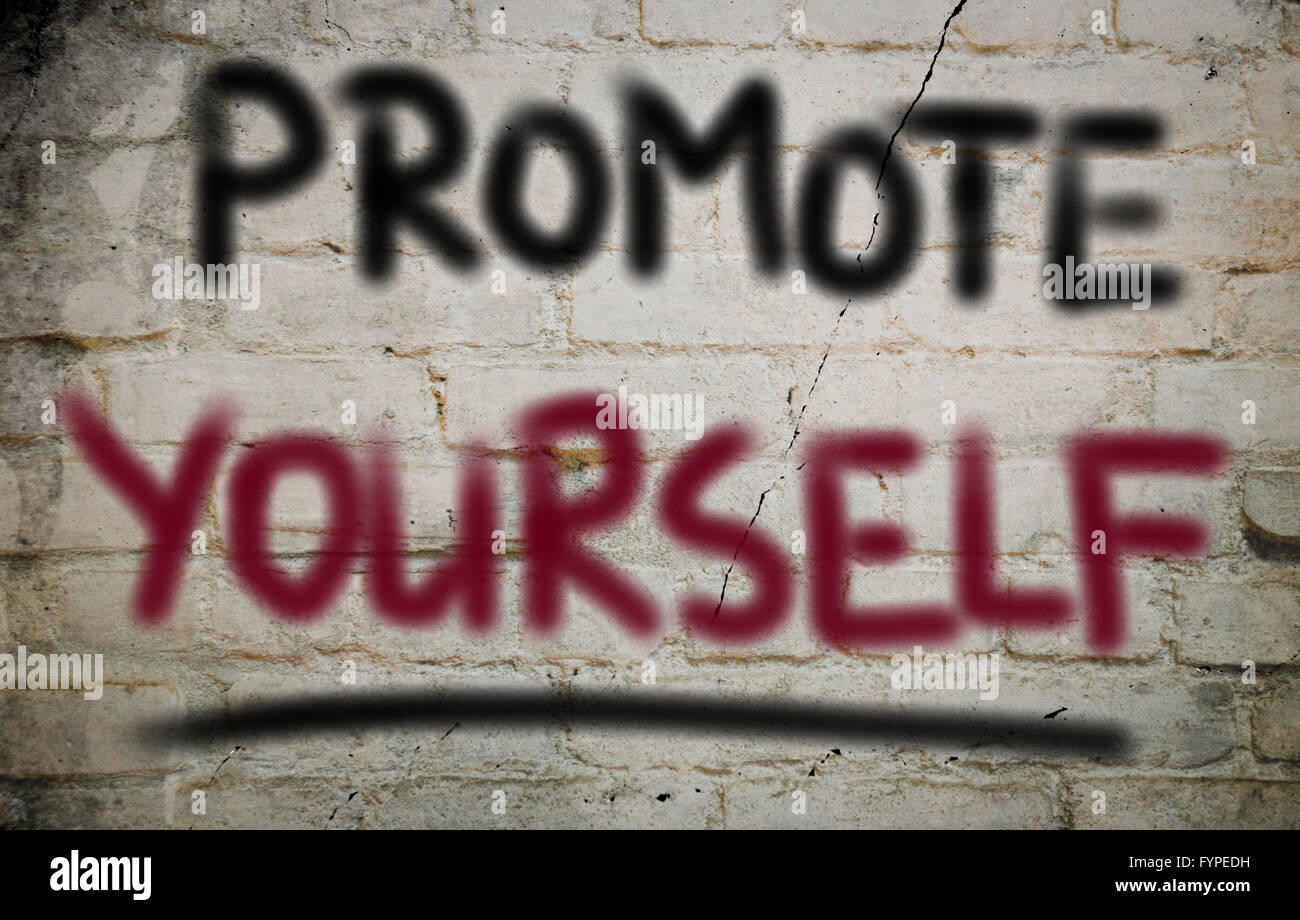 Promote Yourself Concept Stock Photo - Alamy