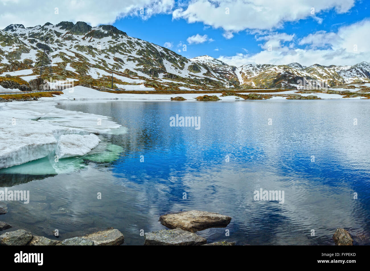 Alps Mountain Lake View Stock Photo Alamy