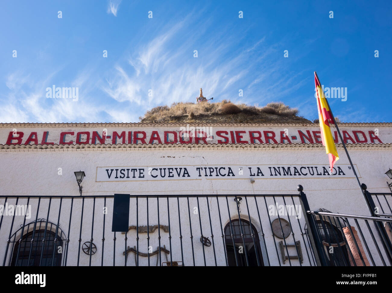 Unusual cave-houses in Purullena near Guadix, Spain Stock Photo - Alamy