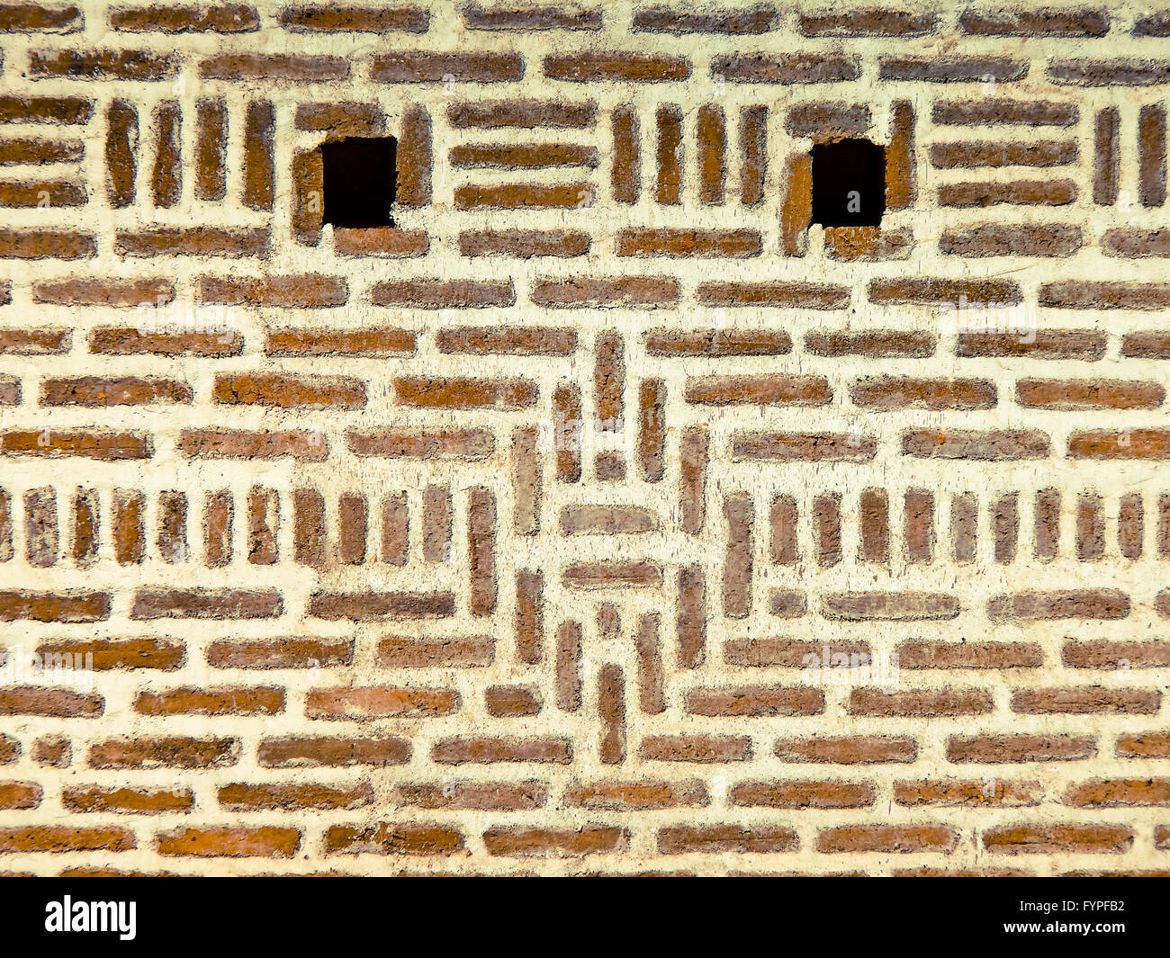 Pattern created in brickwork Stock Photo - Alamy