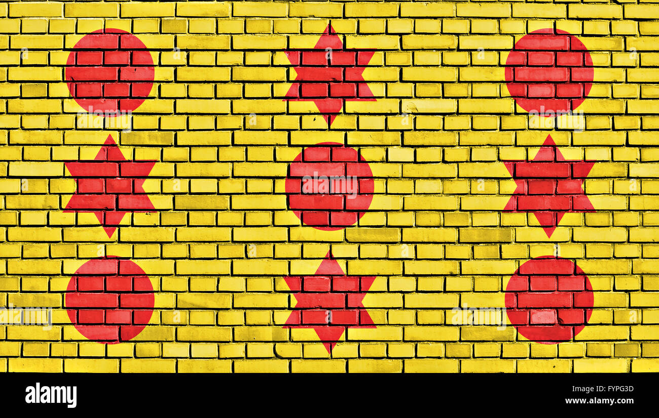 flag of Areia painted on brick wall Stock Photo - Alamy