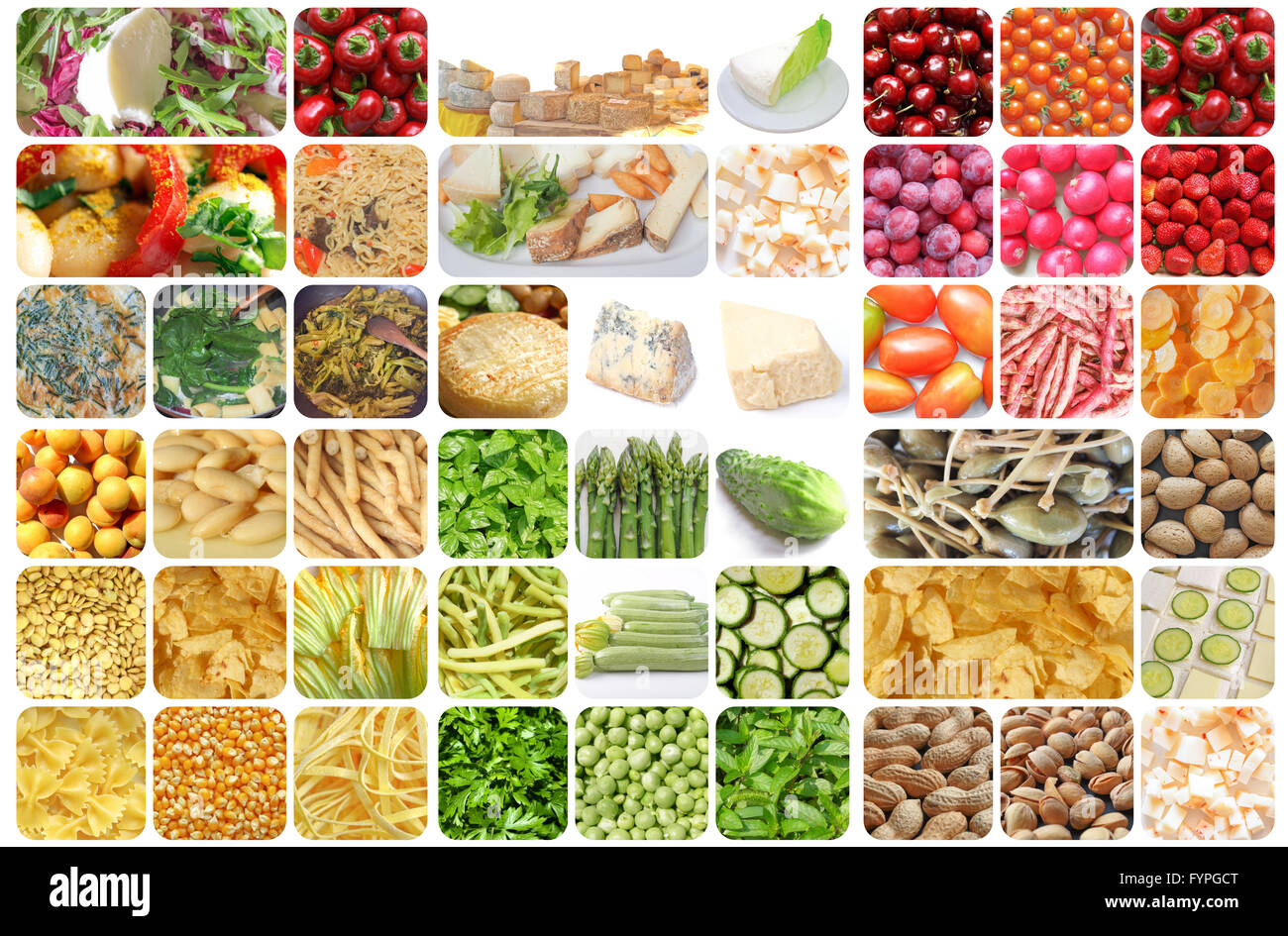 Food set collage Stock Photo - Alamy