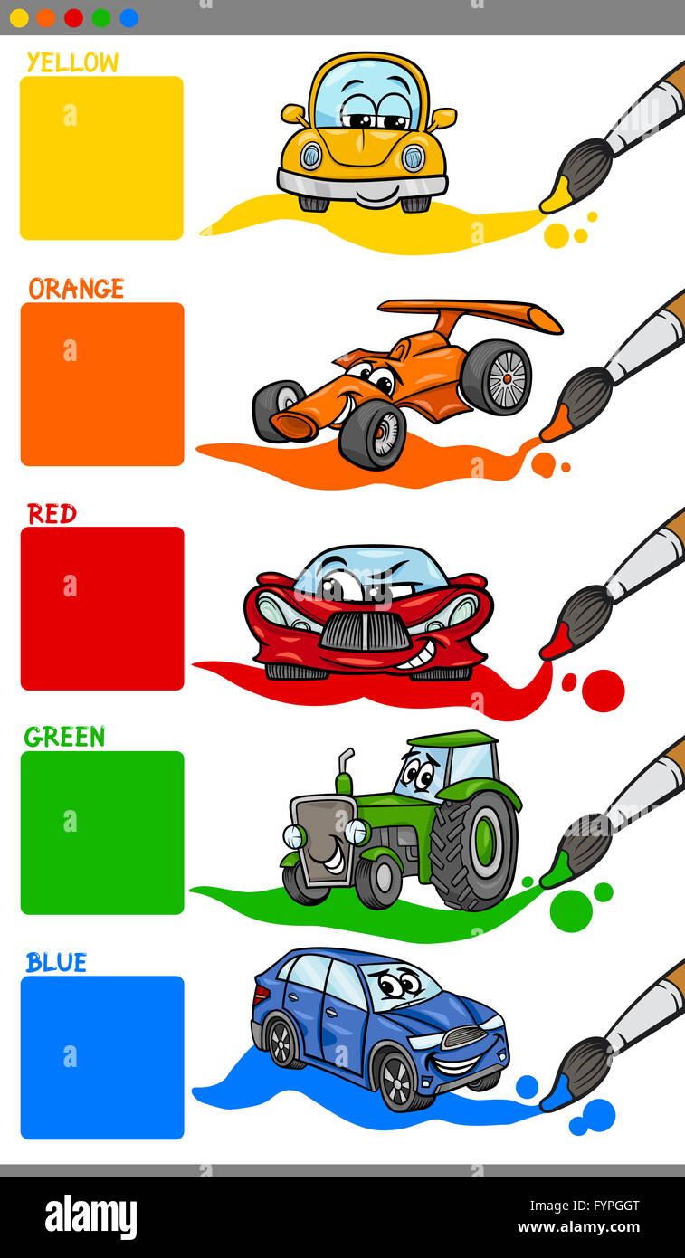 Cartoon illustration primary colors funny hi-res stock photography and ...