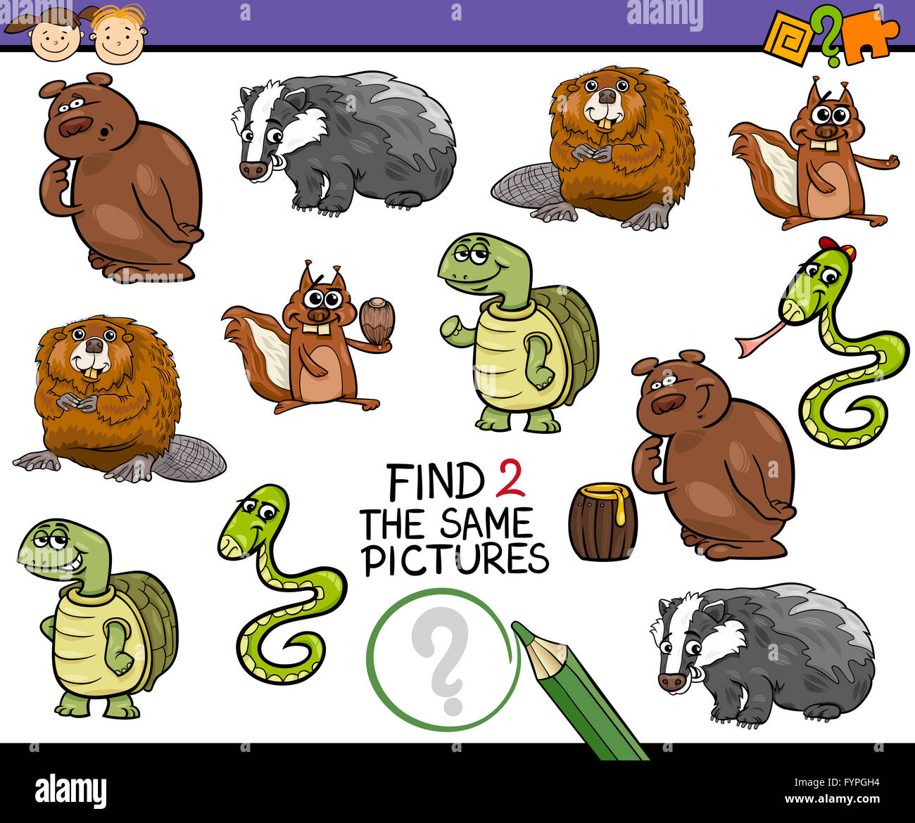 preschool task for children Stock Photo - Alamy