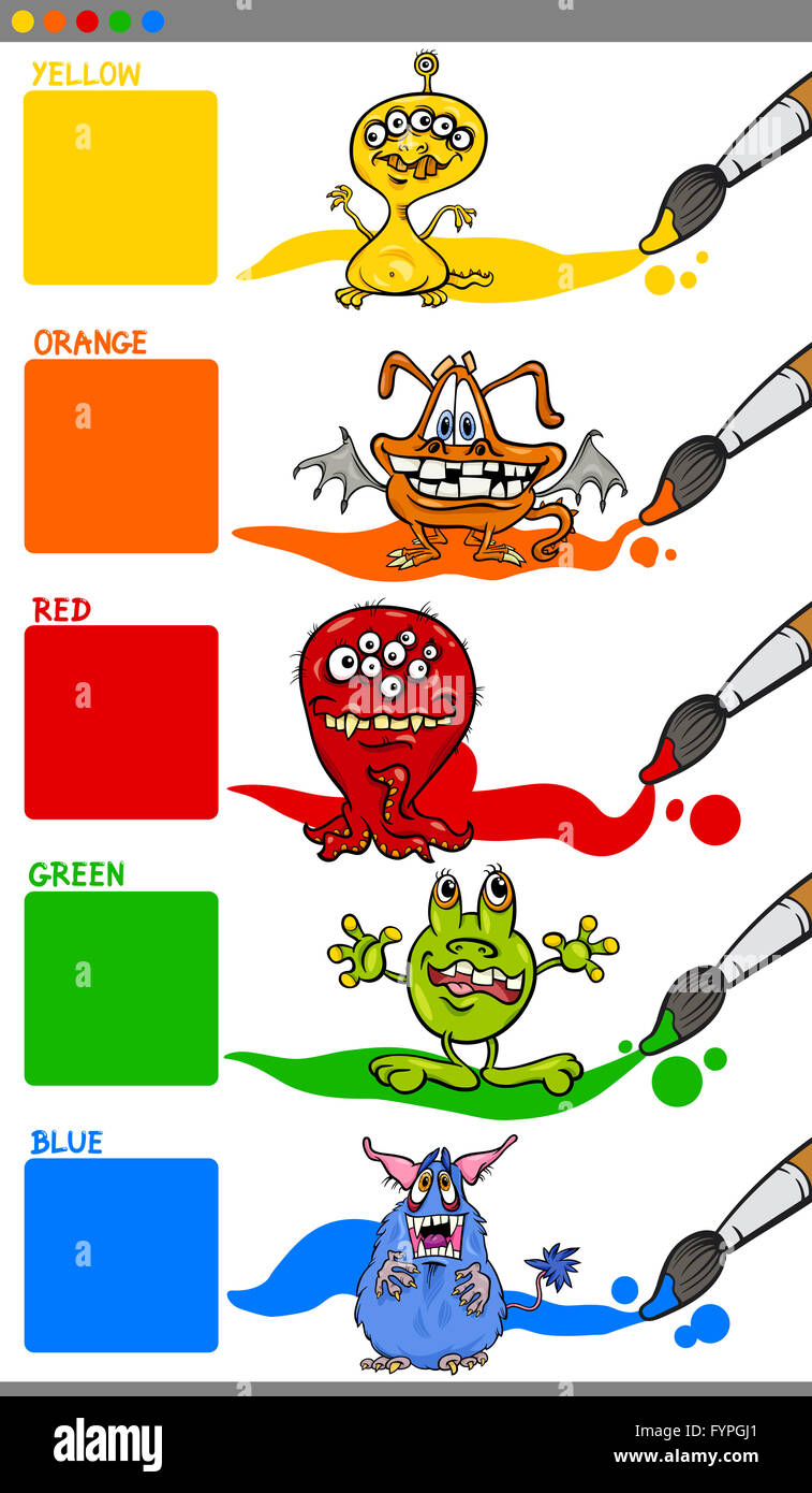 Cartoon illustration primary colors funny hi-res stock photography and ...
