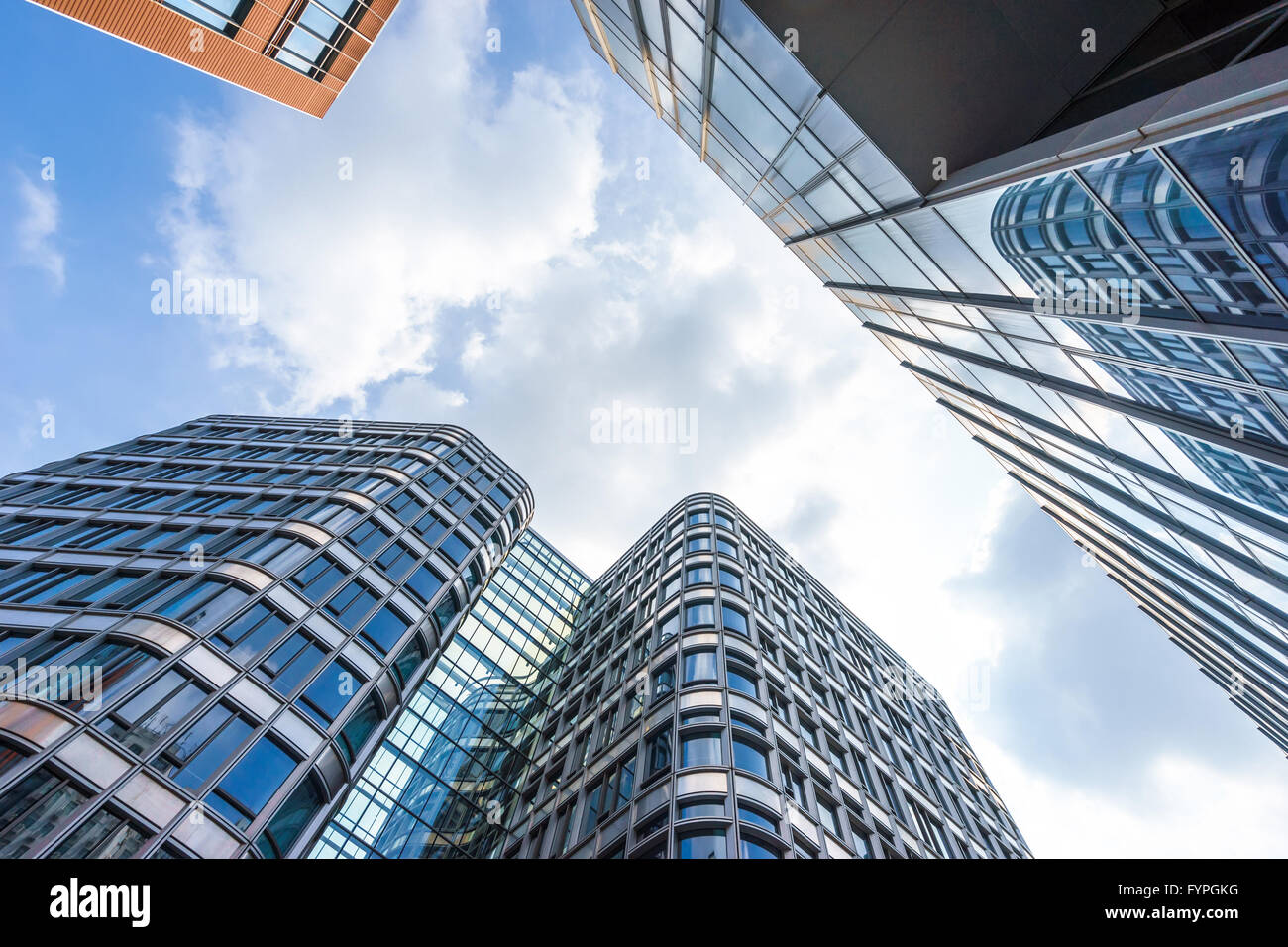 up-looking city building Stock Photo - Alamy