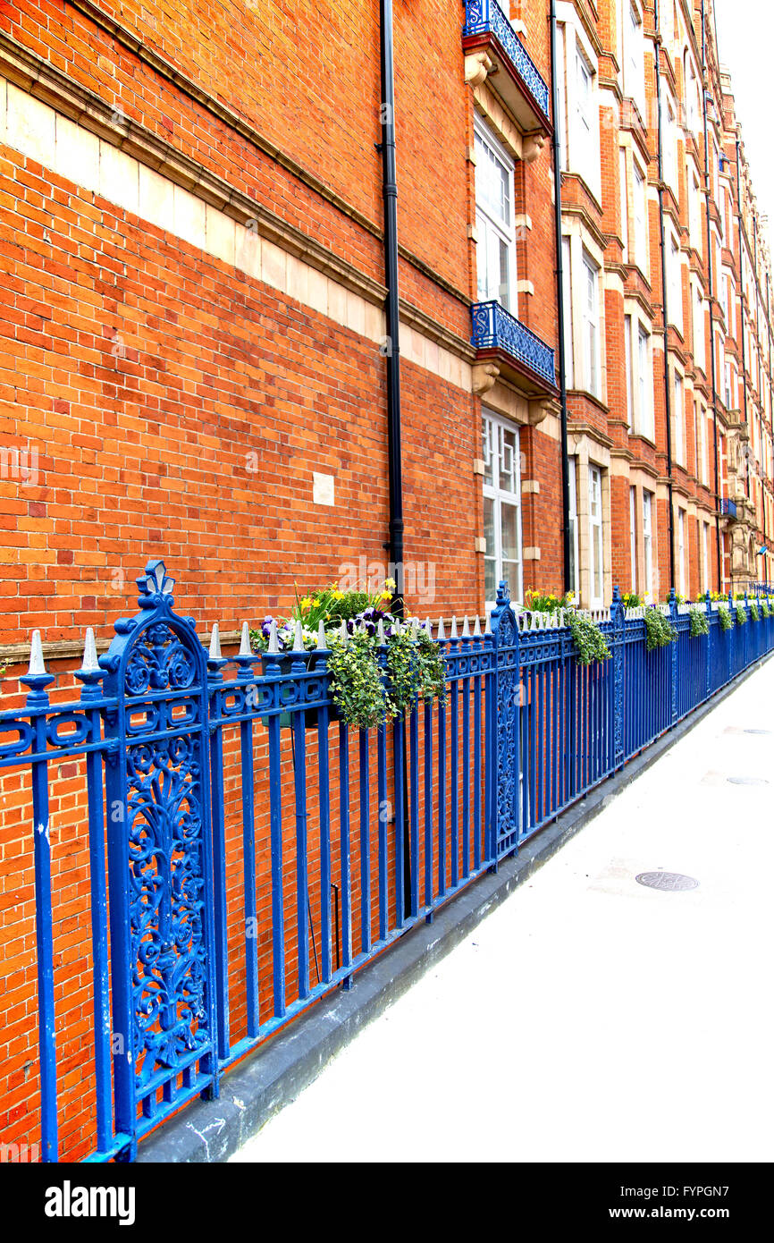 old window in europe london red brick wall and historical Stock Photo ...