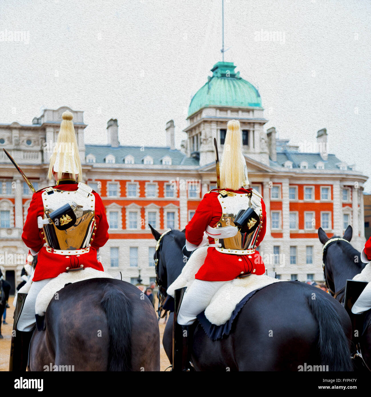 in london england horse and cavalry for the queen Stock Photo - Alamy