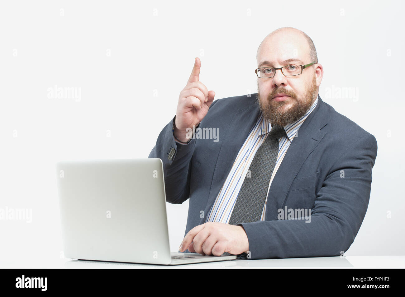Raised finger hi-res stock photography and images - Alamy