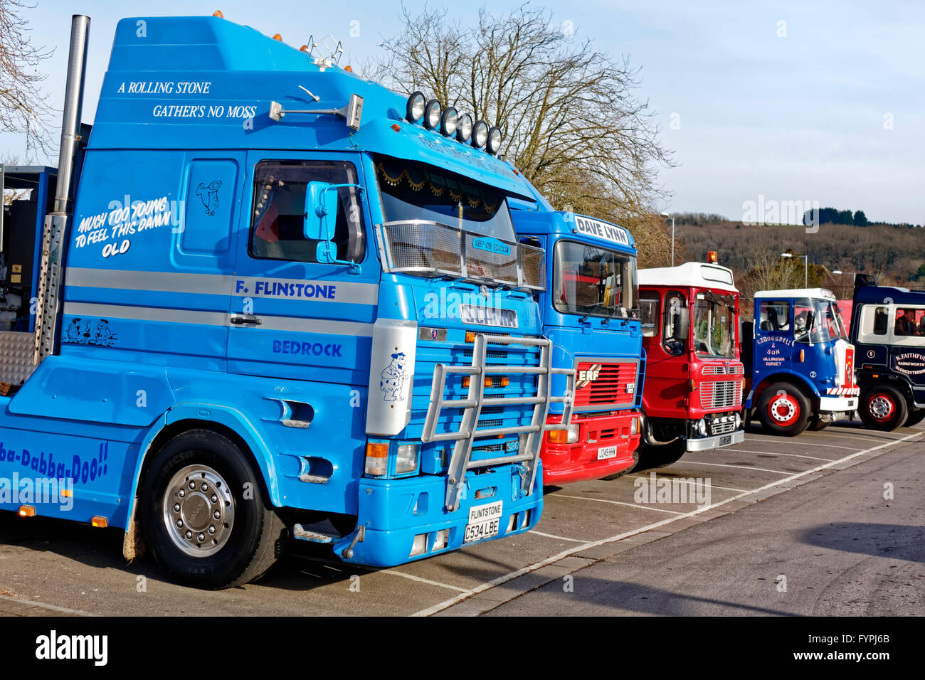 Classic Commercial Lorries at the Warminster taking part in the annual ...