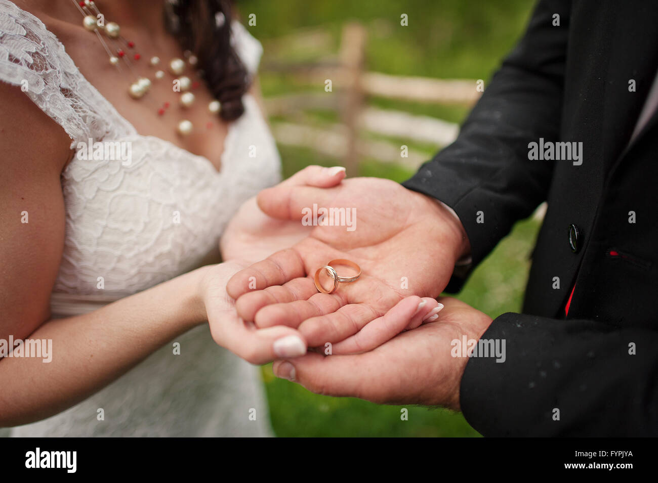 wedding ring hands Stock Photo - Alamy
